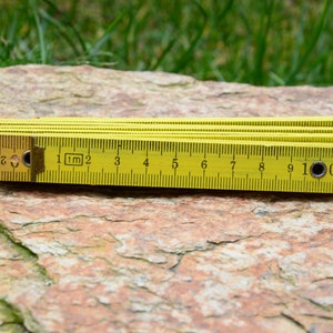Wood Folding Ruler, Old Meter, Folding Ruler, 1 Meter Ruler, Compact ...