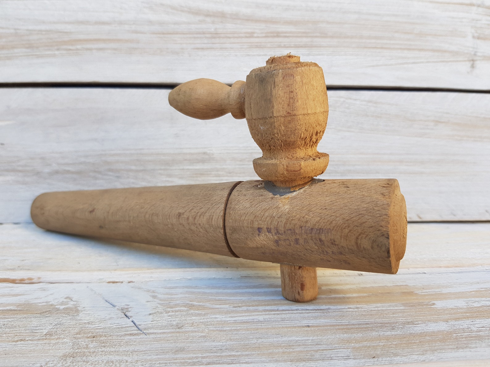 Wood Barrel Tap Antique Wooden Barrel's Tap Old | Etsy