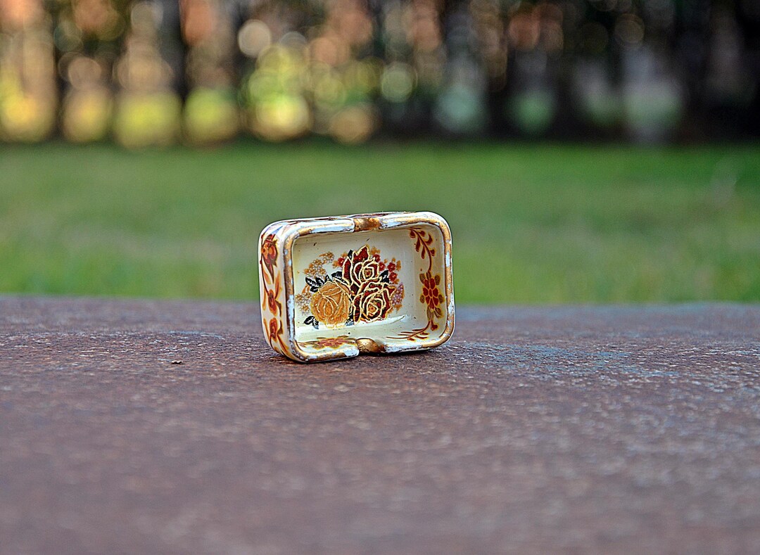 Vintage Handmade Ceramic Ashtray: Floral Art Decor - Etsy