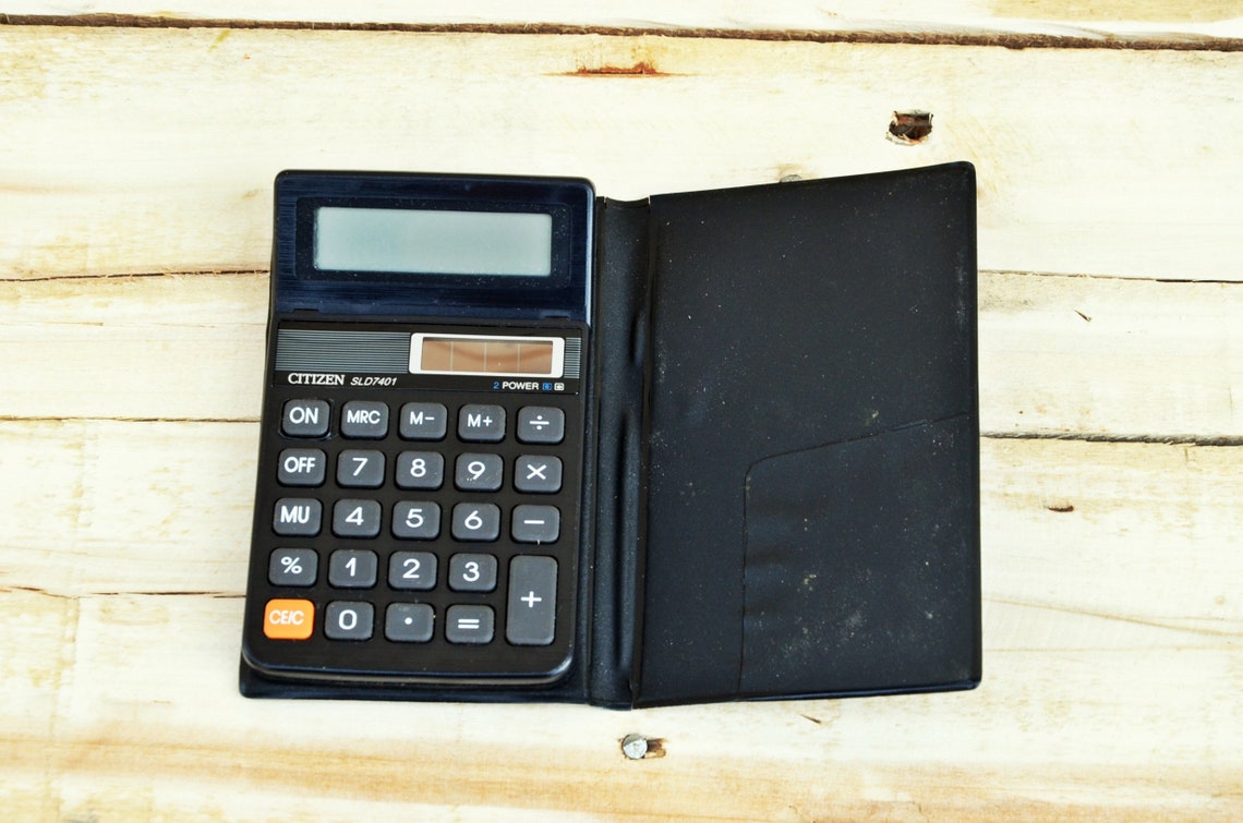 Vintage Solar Calculator Citizen Calculator Citizen Model SLD - Etsy