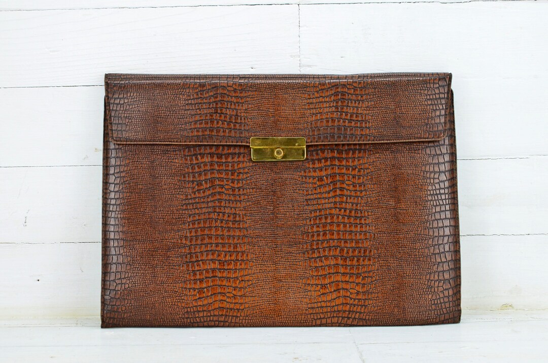 Vintage Folder Leather Document Holder Folder Case Office - Etsy