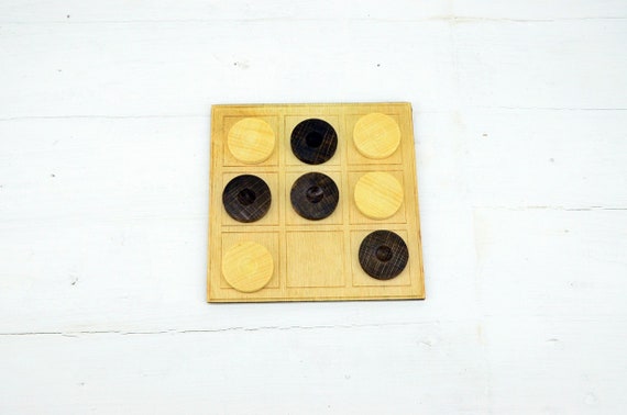 Board Games Tic Tac Toe Time Wooden Sea Chess With Wooden Checkers ...