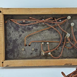 Antique 1970s Electrical Panel in Original Condition, Vintage Electric ...