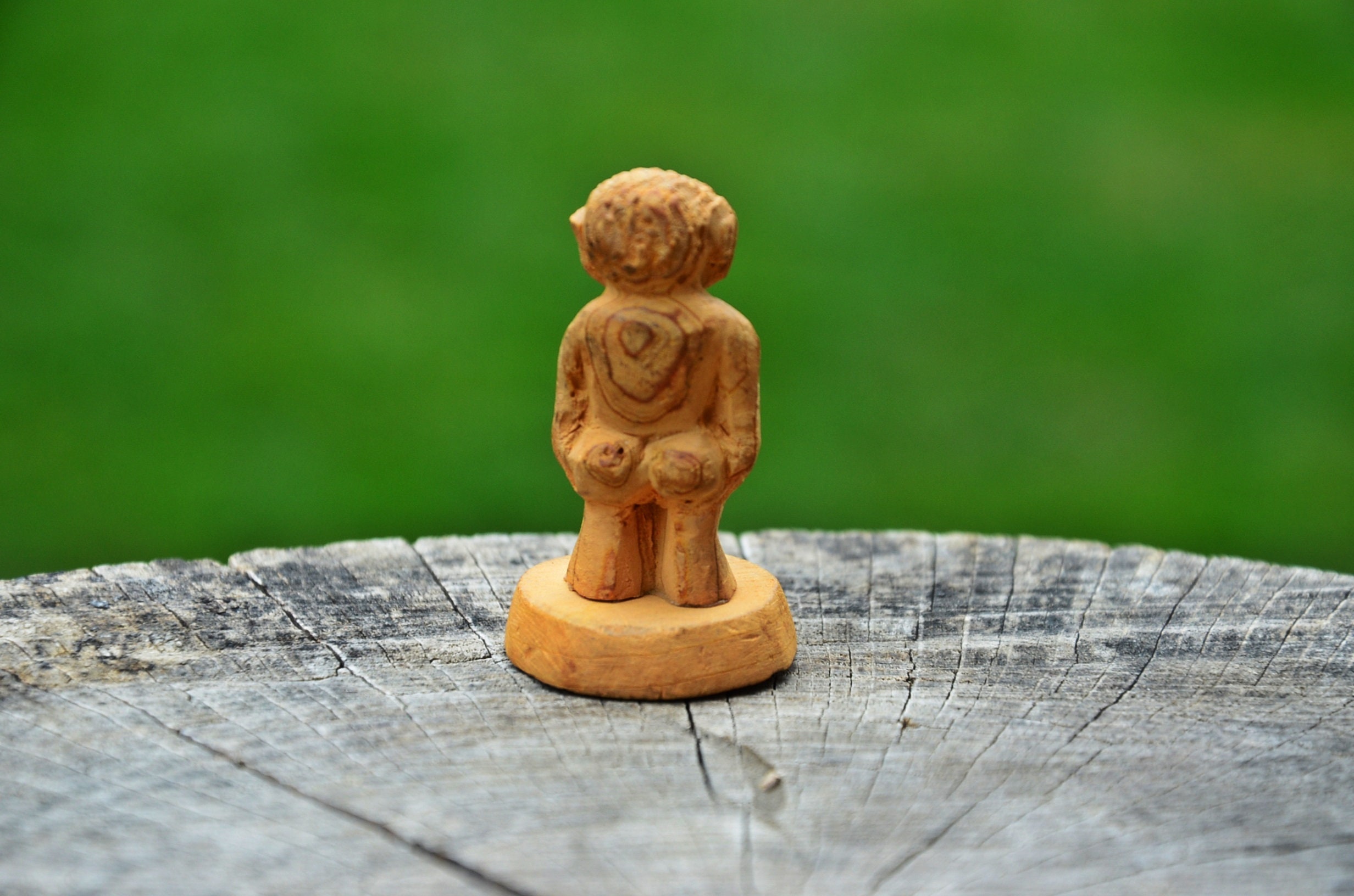 Vintage Wooden Figure Neanderthal Man Vintage Sculpture - Etsy