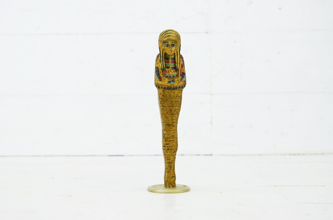 Vintage Egyptian Pharaoh Figurine, Vintage Figure - Etsy