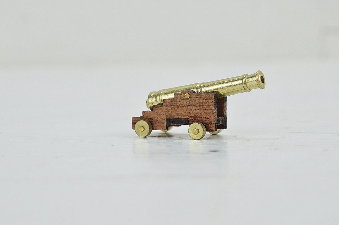 Handmade Wood & Brass Howitzer Model: Miniature Cannon - Etsy