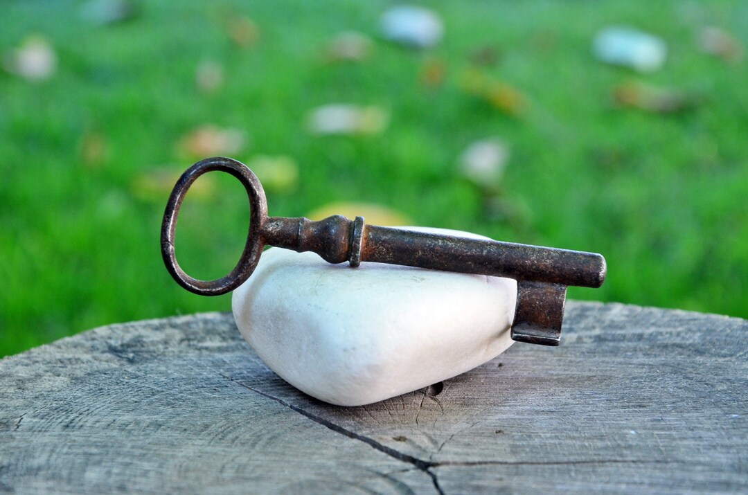 Key, Metal Key, Metal Skeleton Key, Big Metal Key, Vintage Key, Rustic ...