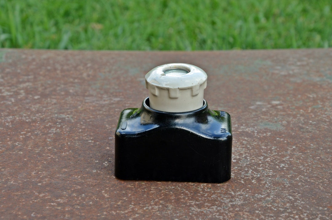 Vintage Bakelite Fuse Holder, Vintage Electrical Panel Fuse, 500V, 63A ...