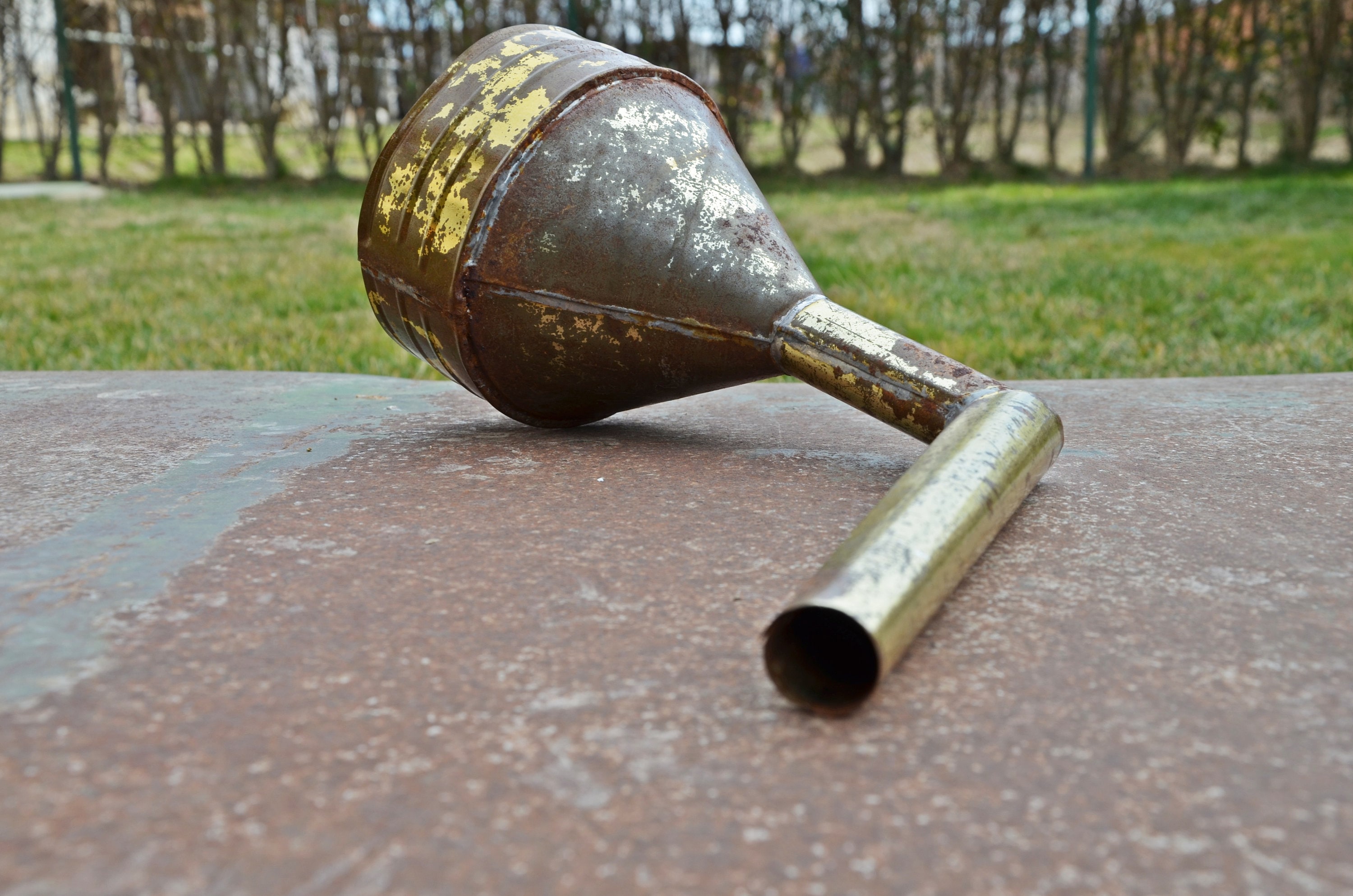 Vintage Metal Funnel Big Metal Fuel Funnel Large Oil Funnel - Etsy