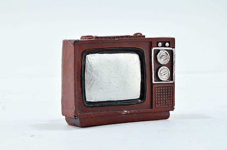 Vintage Retro TV Mockup: Small Room Decor (3.96 X 2.36 In) - Etsy