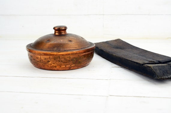 Vintage Copper Box, Copper Jewelry Box, Old Retro Box - Gem