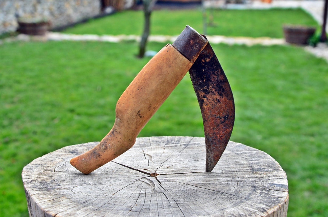 Antique Primitive Folding Knife: Vintage Handmade Pruning Tool - Etsy