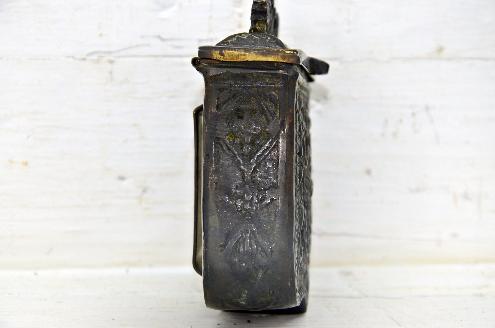 Antique Ottoman Brass Gun Powder Vintage Gunpowder Case | Etsy