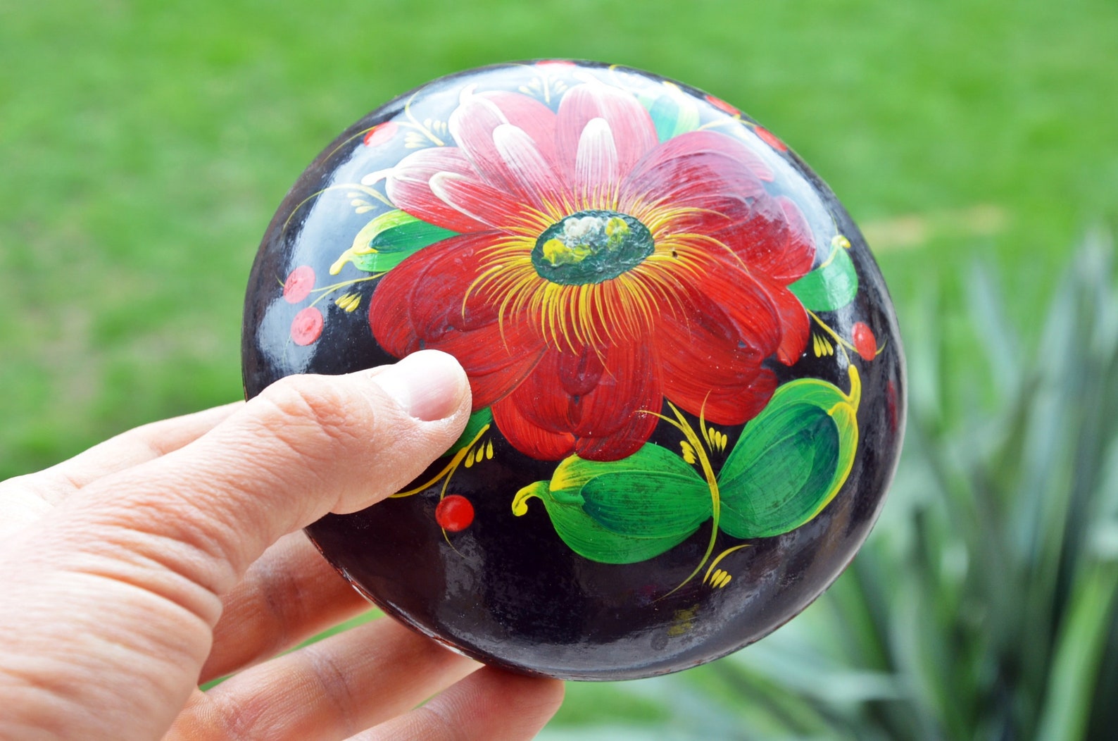 Soviet Box Russian Vintage Wooden Box Hand Painted Hand | Etsy