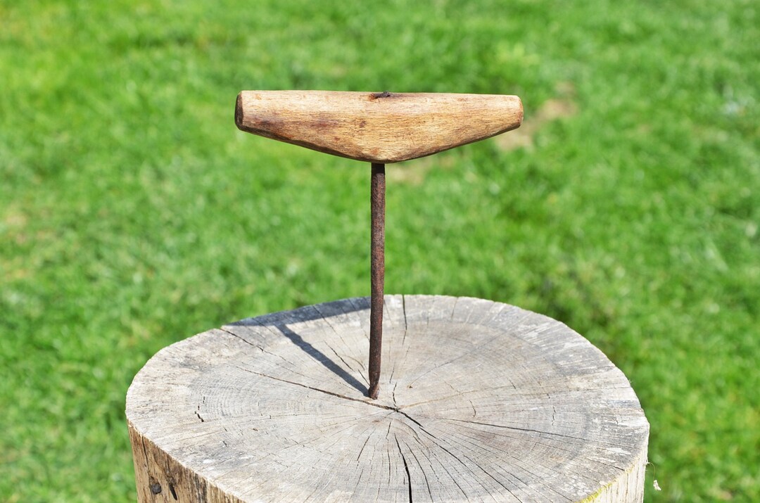 Antique Primitive T-handle, Antique Hand Drill, Hand Drill Woodworking ...