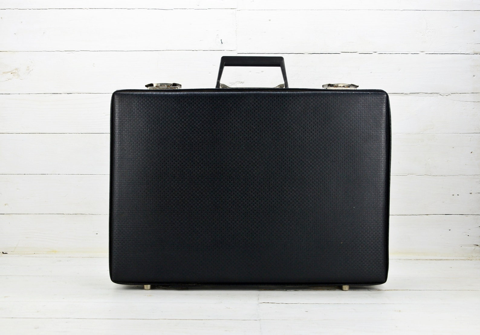 Diplomatic Black Briefcase, Vintage Diplomatic Briefcase, Retro ...