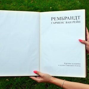 Rembrandt Art Book, Vintage Art Reference Book, Soviet Book on ...