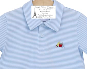Boys Back to School Polo Shirt Monogrammed monogrammed School - Etsy