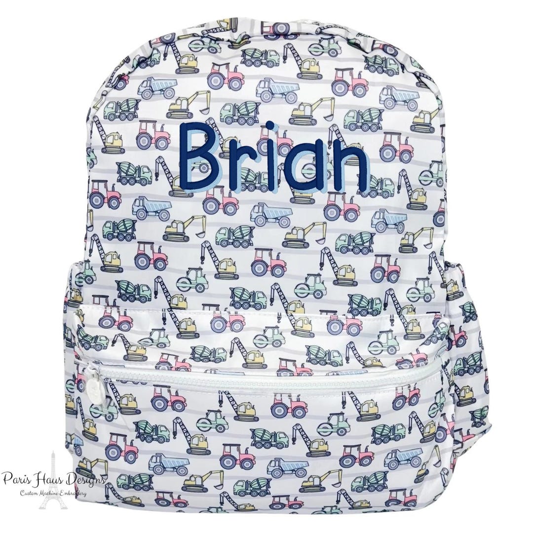 Monogrammed Backpack With Nylon Coating - Etsy