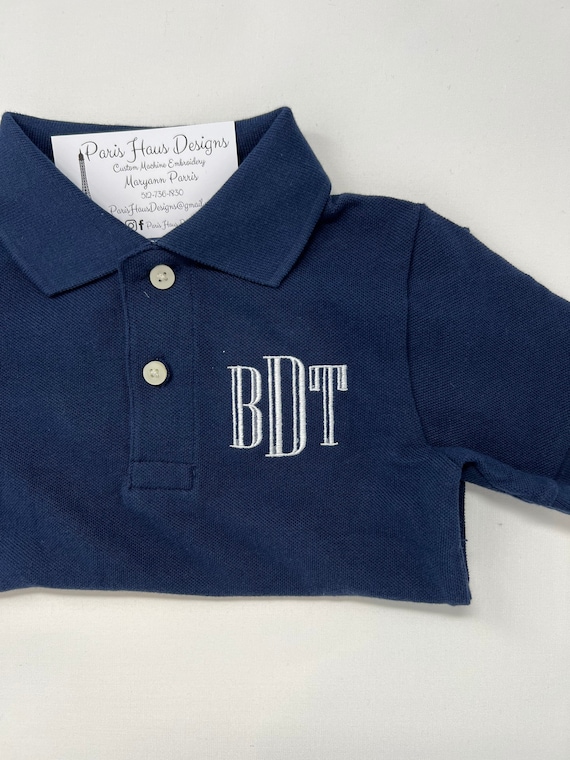 Boys Monogram Polo Design - Etsy