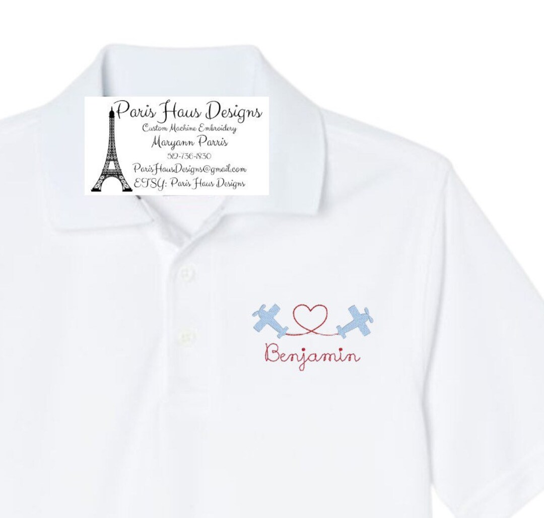 Boys Valentine’s Day Monogram Polo Design - Etsy