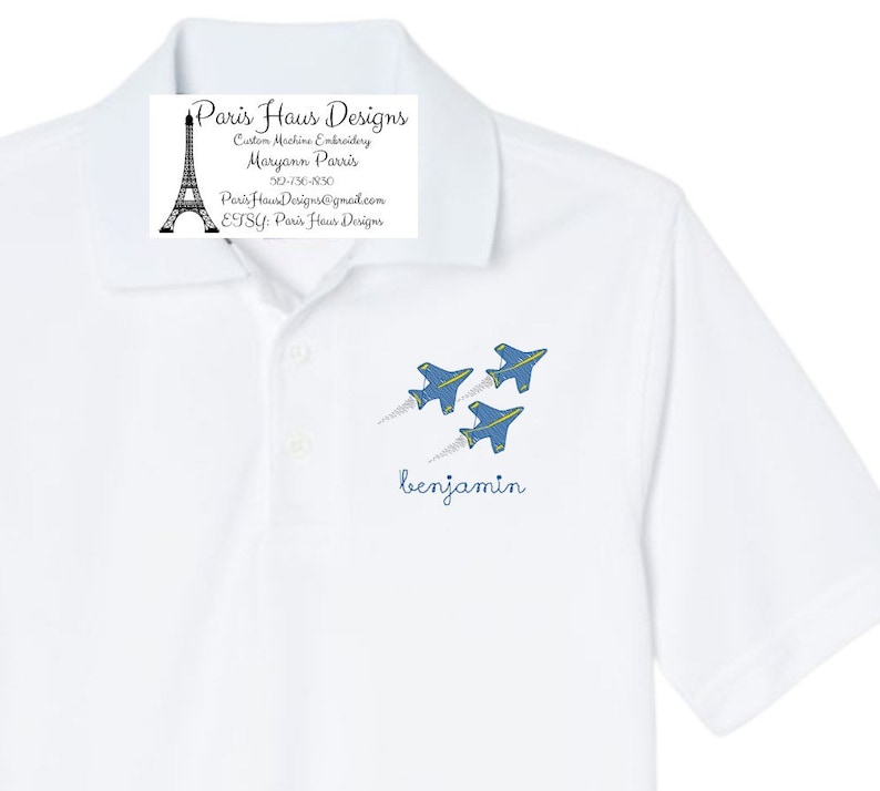 Boys Fighter Jet Monogram Polo Design - Etsy