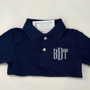 Boys Monogram Polo Design - Etsy