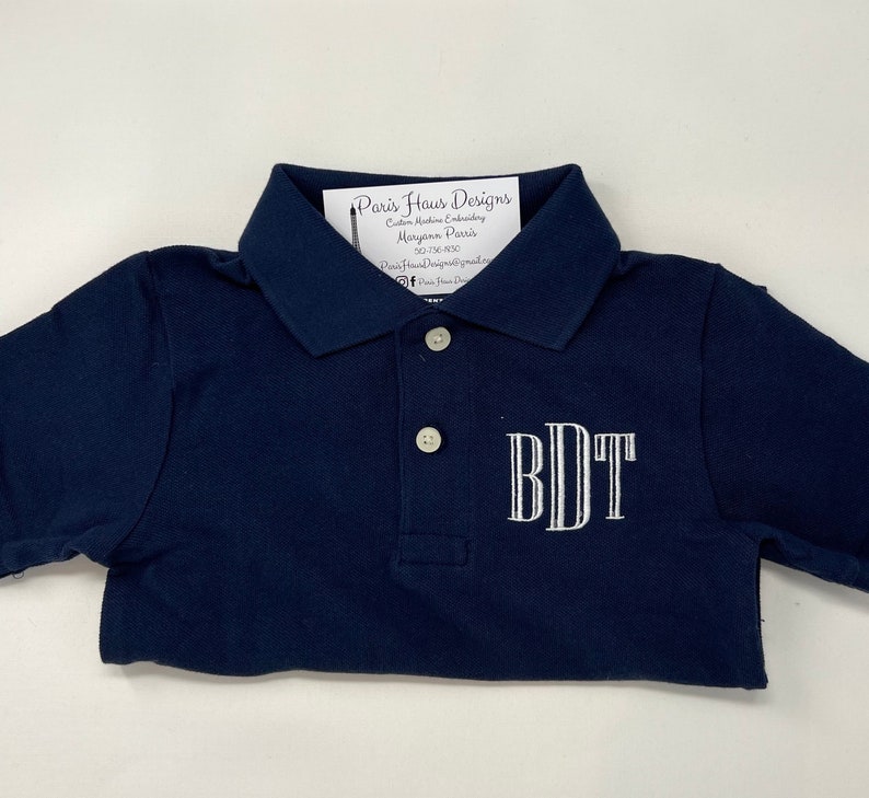 Boys Monogram Polo Design - Etsy