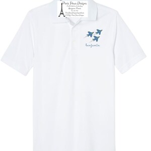 Boys Fighter Jet Monogram Polo Design - Etsy