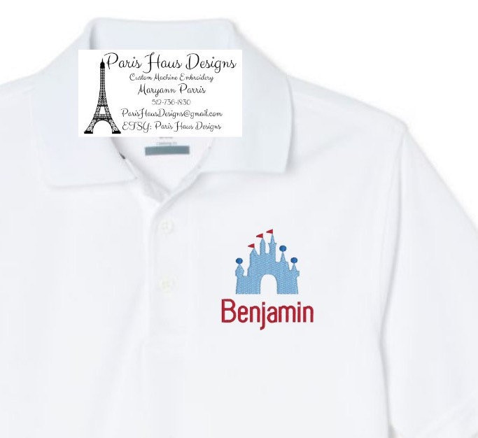 Boys Castle and Monogram Polo Design - Etsy