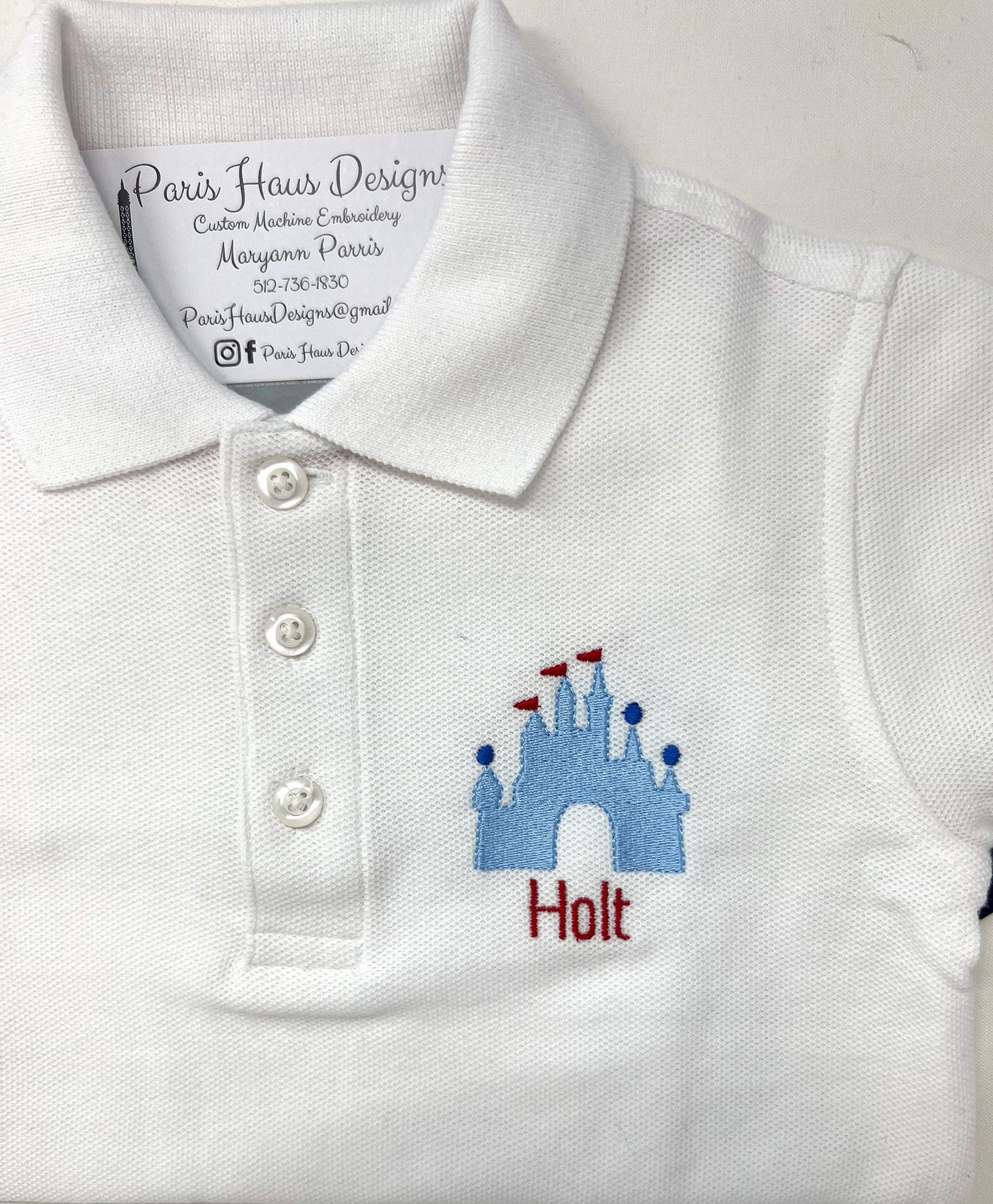 Boys Castle and Monogram Polo Design - Etsy