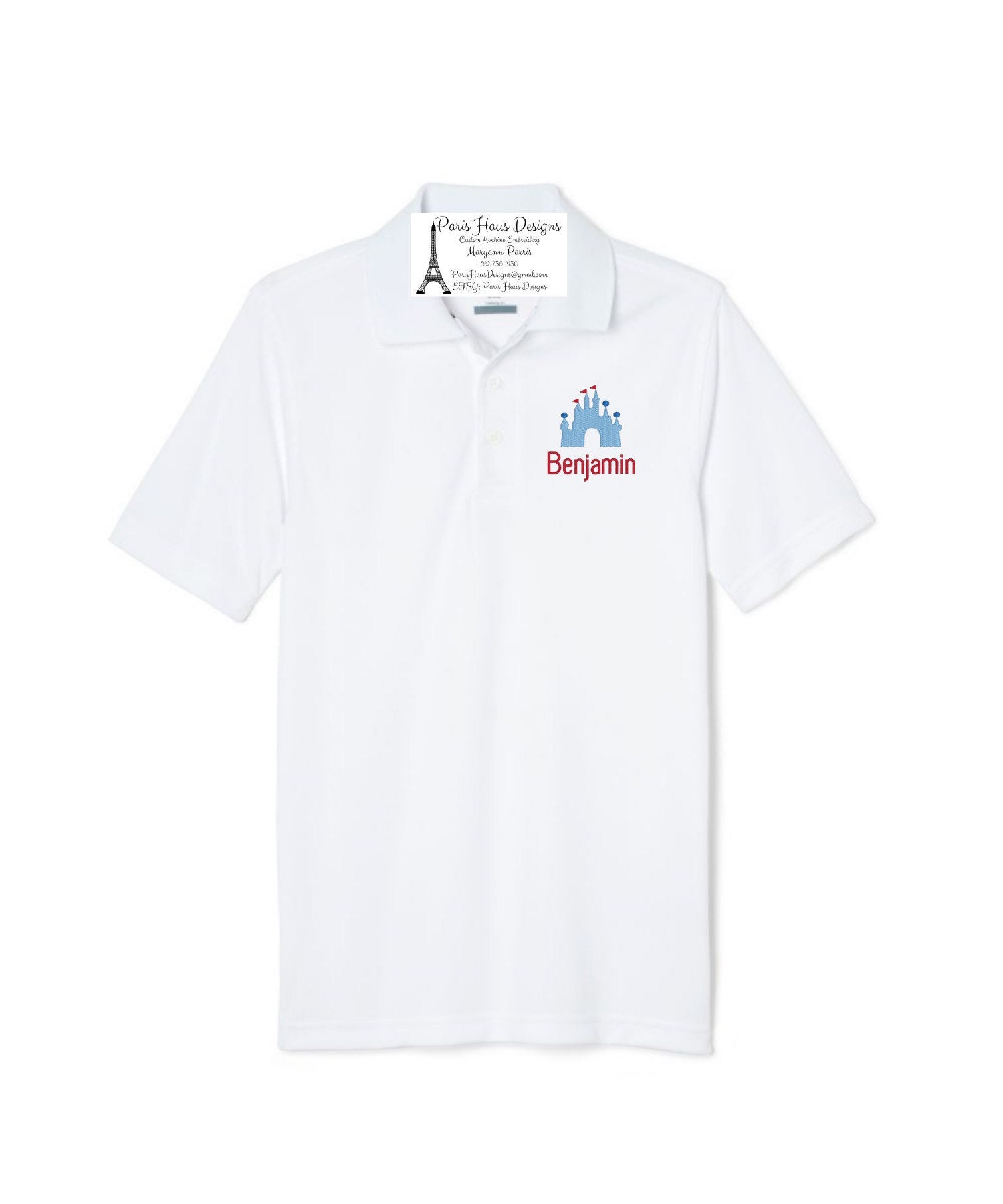 Boys Castle and Monogram Polo Design - Etsy