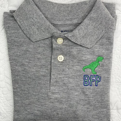 Boys Monogram Polo Design - Etsy