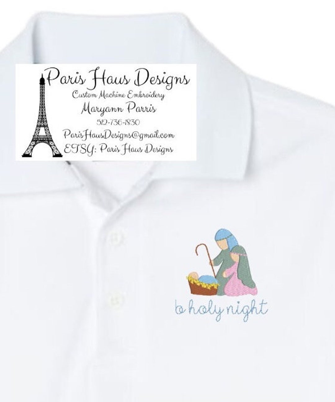Boys Christmas Nativity Monogram Polo Design - Etsy