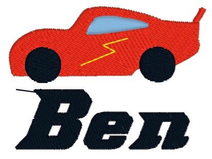 Boys Race Car and Monogram Polo Design - Etsy