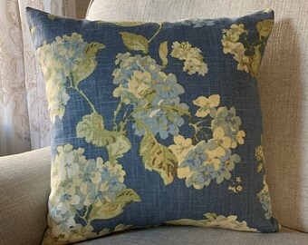 Waverly Hydrangea Pillow - Etsy