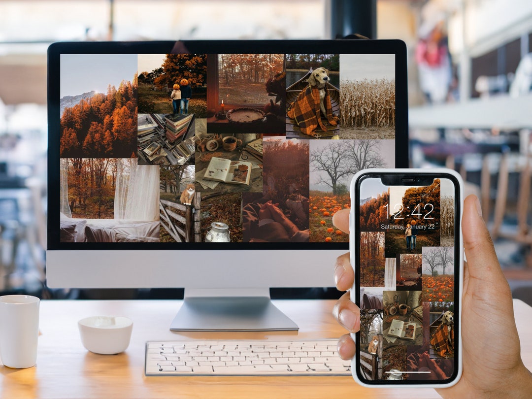 Halloween Computer Wallpaper Spooky Computer Background Cozy Aesthetic ...