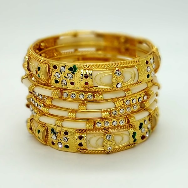 Jadau Bangles - Etsy
