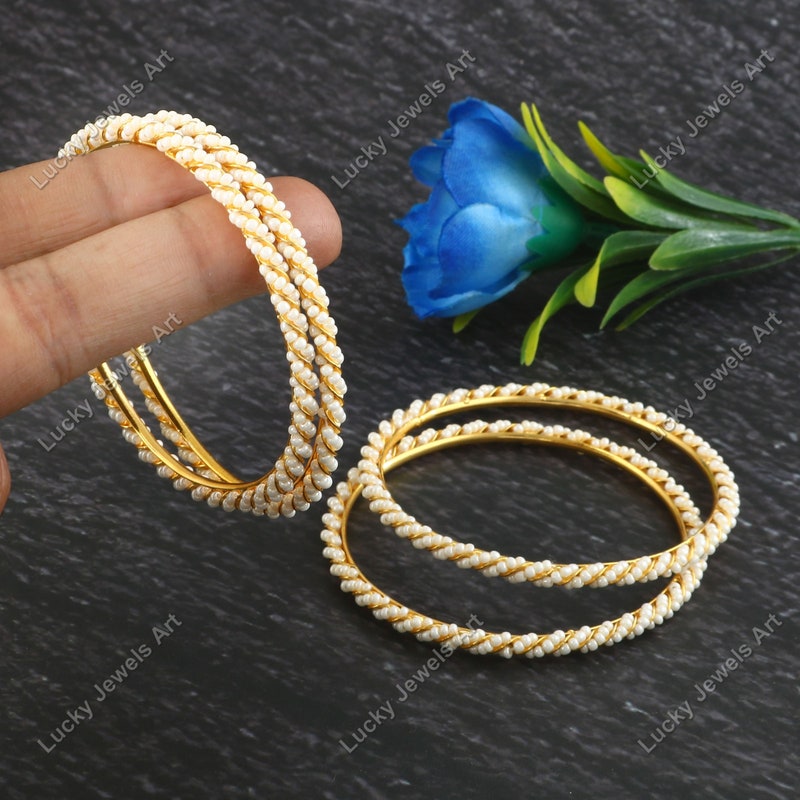 White Bangle - Etsy