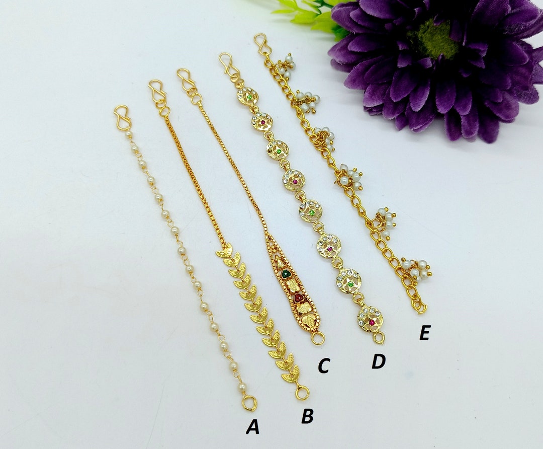 DIY Jewelry -gold Kaan Chains - Earrings Accessories - Sahare/ Bahubali ...