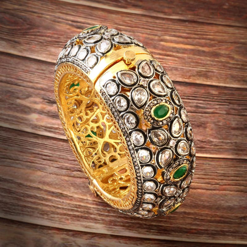 Kundan Bangles With Screw - Etsy