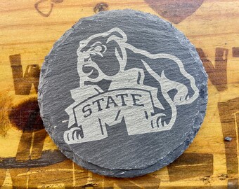 Mississippi State Coasters, Housewarming Gift, Custom Stone Coaster ...