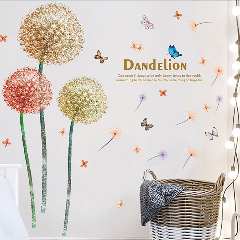 Dandelion Wall Decal - Etsy