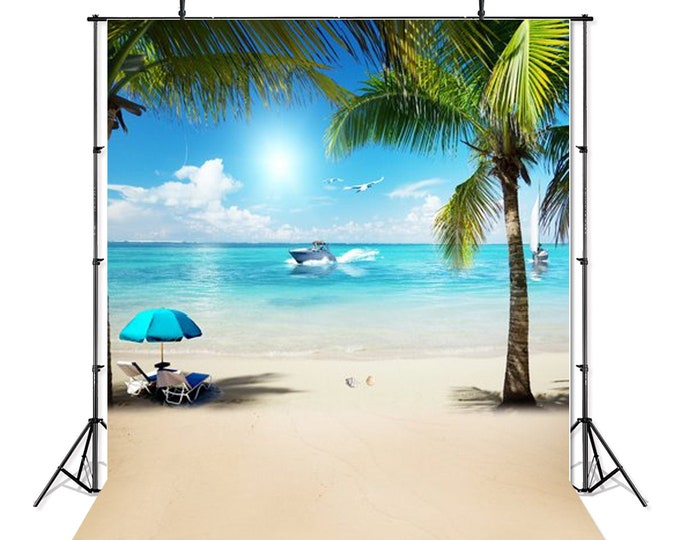 Sea and Beach Backdrop for Photography Background for Birthday Party ...