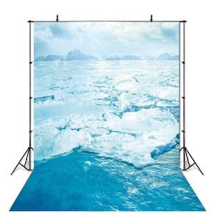 The Antarctic Glaciers Backdrop for Photography Iceberg and - Etsy