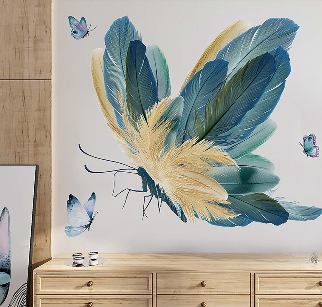 Beautiful Blue Butterfly Wall Sticker Wall Decal for Glass - Etsy