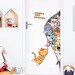 Cartoon Door Sticker Children Room Bedroom Wall Decoration Closet ...