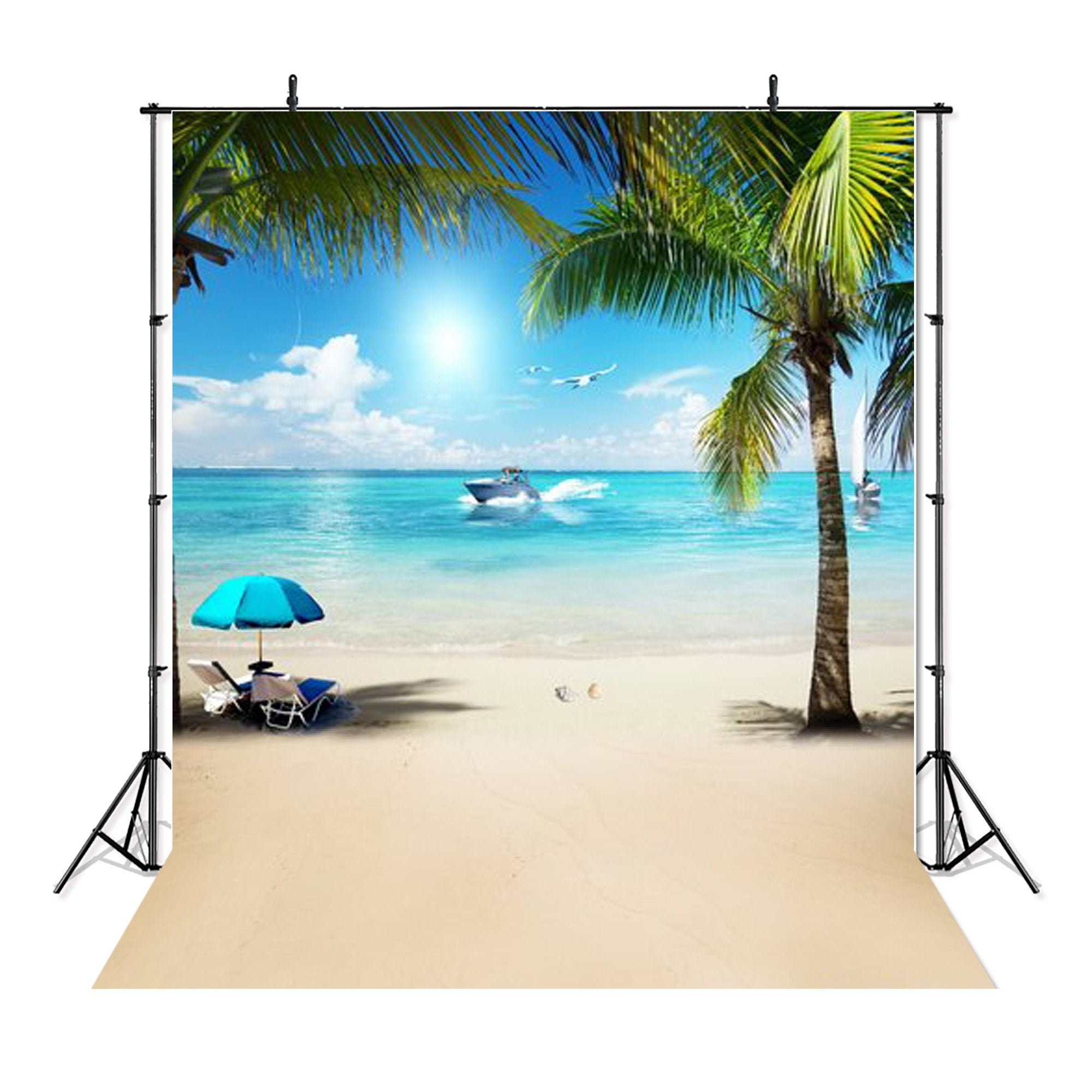 Sea and Beach Backdrop for Photography Background for Birthday Party ...