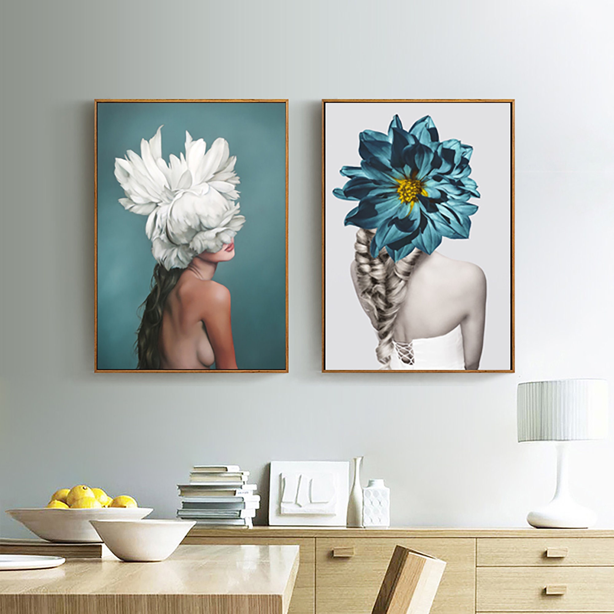 Art Figures Abstract Human Art Rose Decoration Painting Core Hotel ...