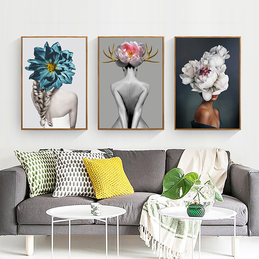 Art Figures Abstract Human Art Rose Decoration Painting Core Hotel ...